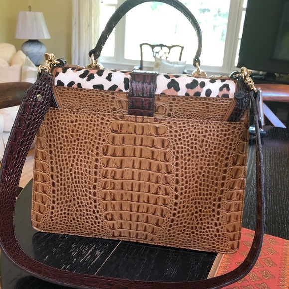 Brahmin | Bags | Brahmin Bag W Leopard Print Calf Hair | Poshmark